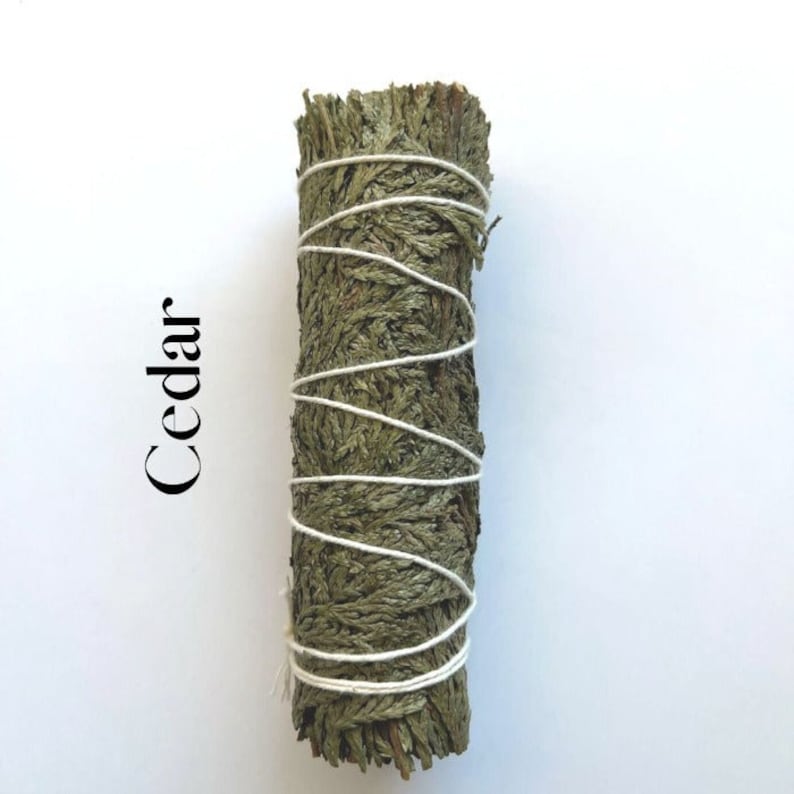 Cedar 4" Smudge Stick Bundle - Natural Space Cleansing - Etsy