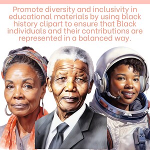 Black History Figures Clipart: Watercolor Portraits (digital Download ...