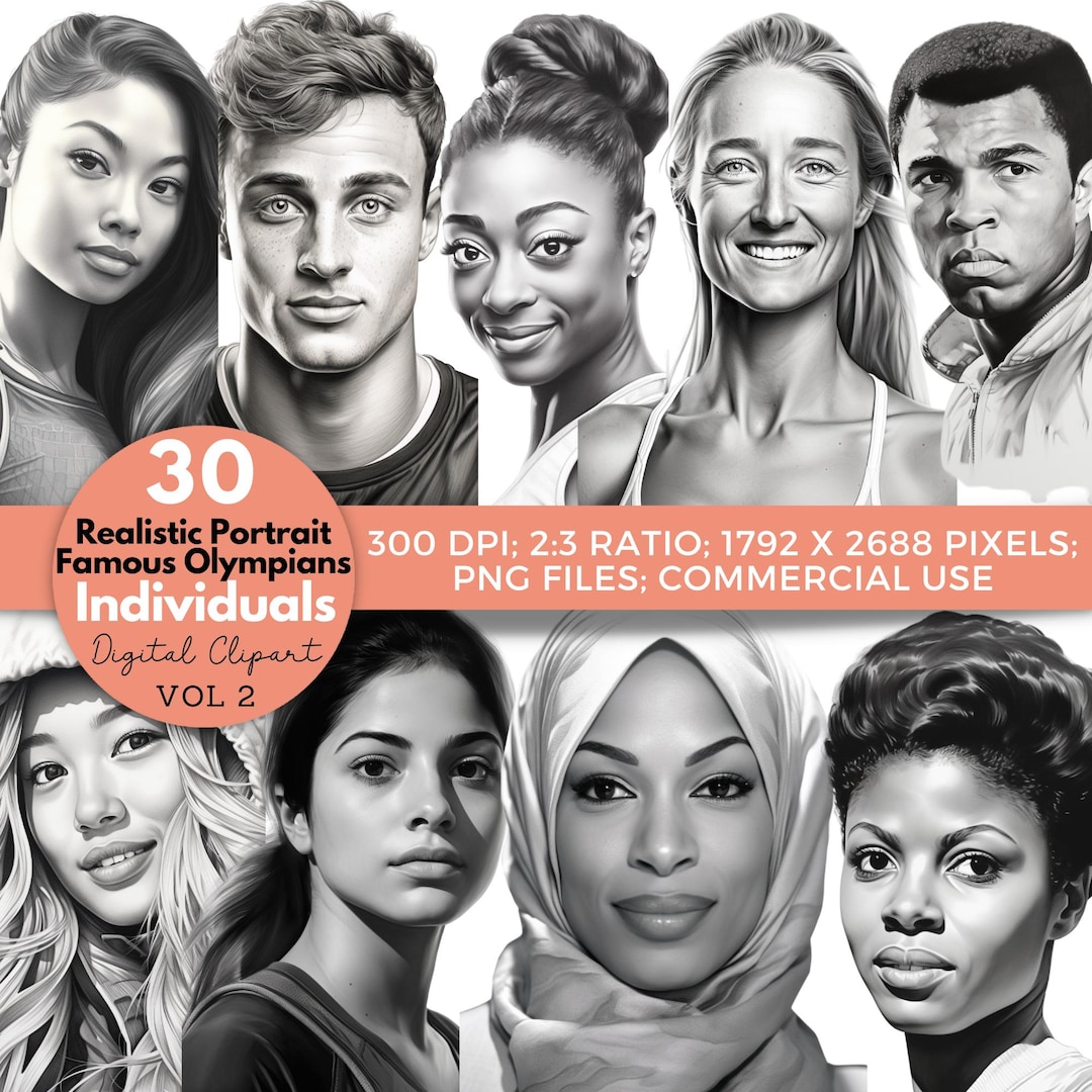 Famous Athletes Clipart Collection | Sports Figures Classroom Decor ...