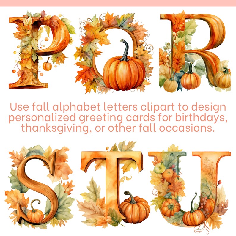 Fall Bulletin Board Letters Floral Autumn Letters - Etsy