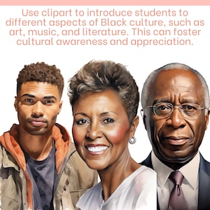 Famous Black People Art Prints, Black History Clipart, Black History ...