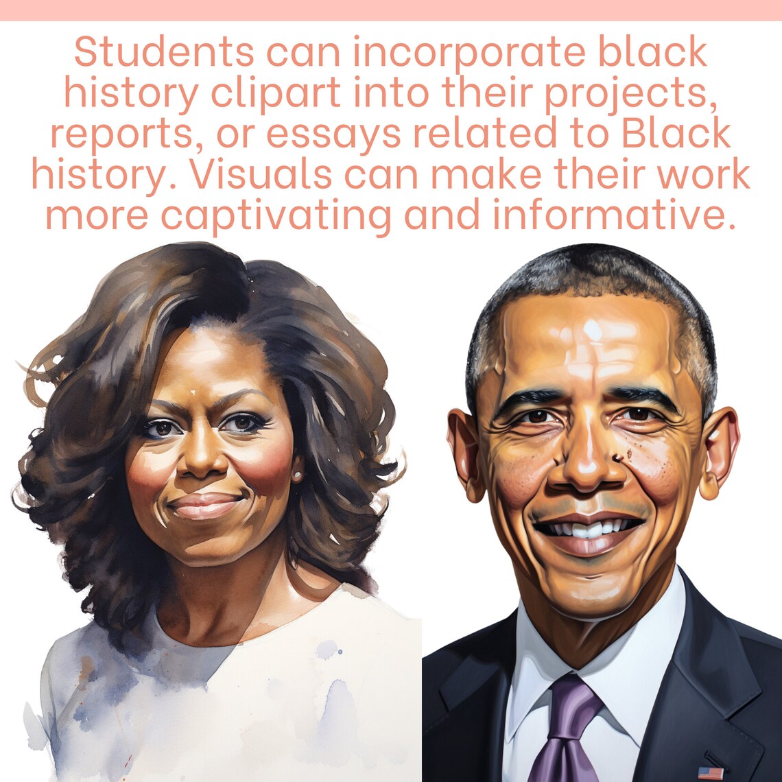 Famous Black People Art Prints, Black History Clipart, Black History ...