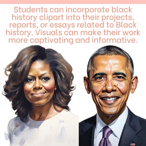 Famous Black People Art Prints, Black History Clipart, Black History ...