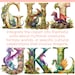 Dragon Alphabet Letters: Fairy Tale Bulletin Board Clipart (PNG Digital ...