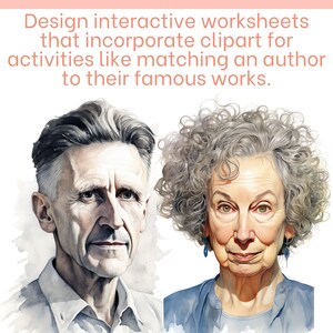 Reading Bulletin Board With Famous Authors Clipart Png for Reading ...