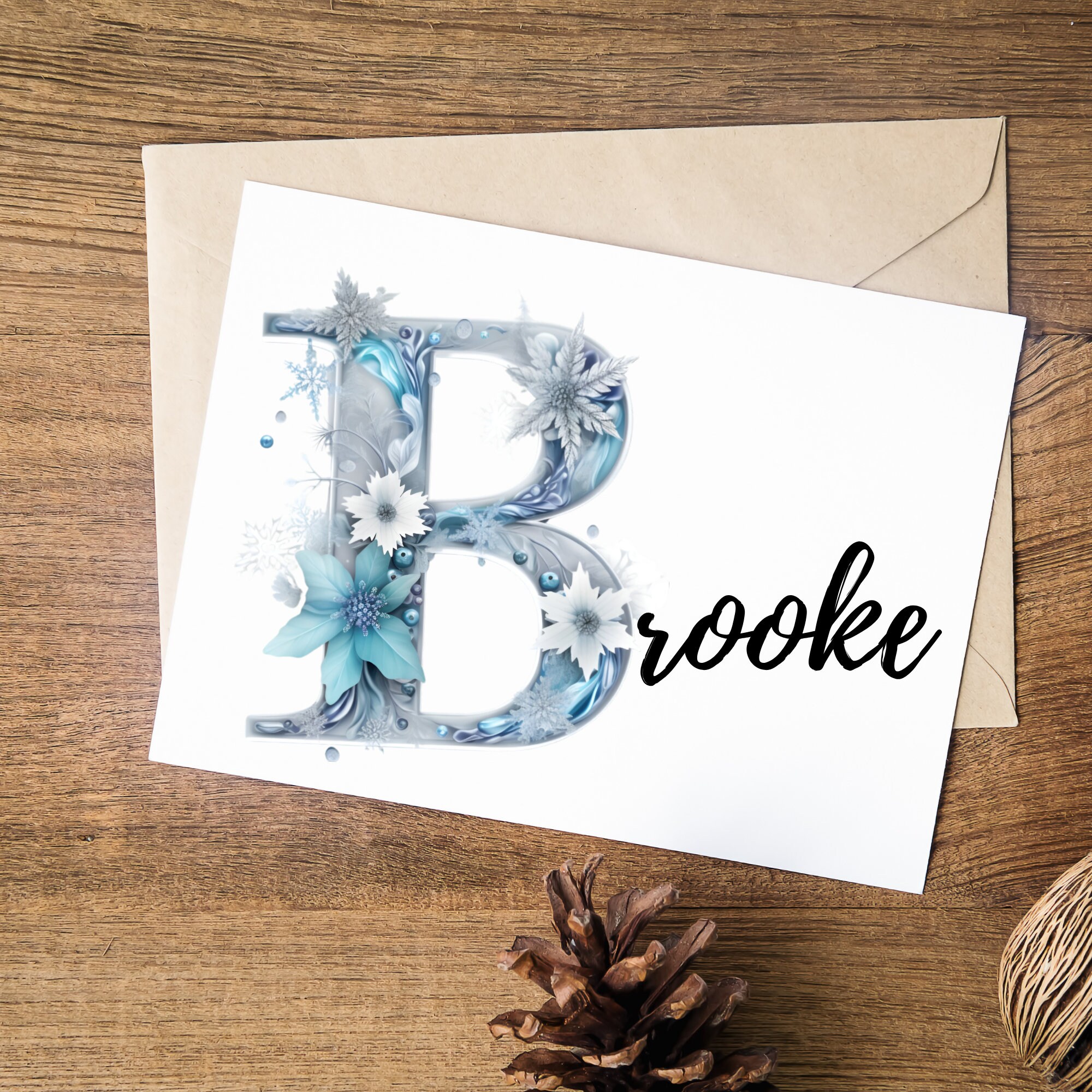 Winter Alphabet Clipart, Winter Bulletin Board Letters, Alphabet ...