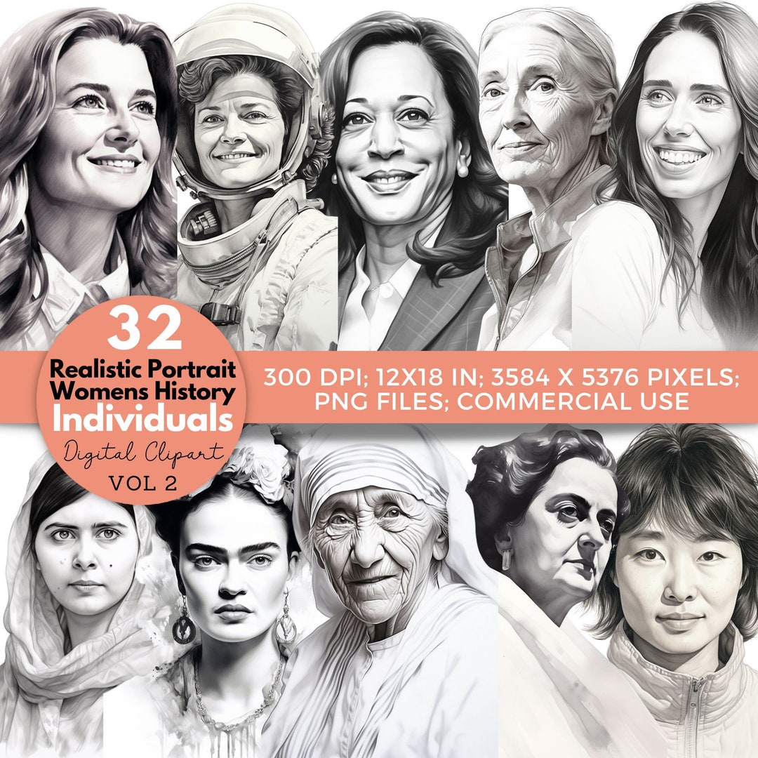 Womens History Clipart Women History Png for Women's - Etsy