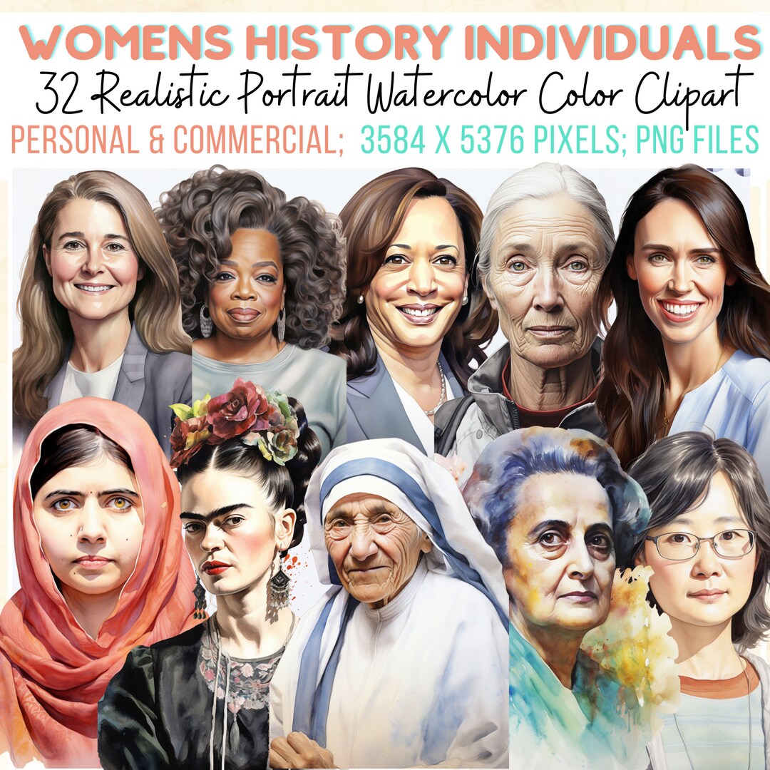 Womens History Month Bulletin Board Clipart Women's - Etsy