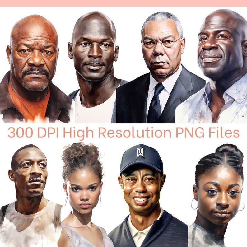 Black Athletes Clipart: Black History Month Bulletin Board (digital ...