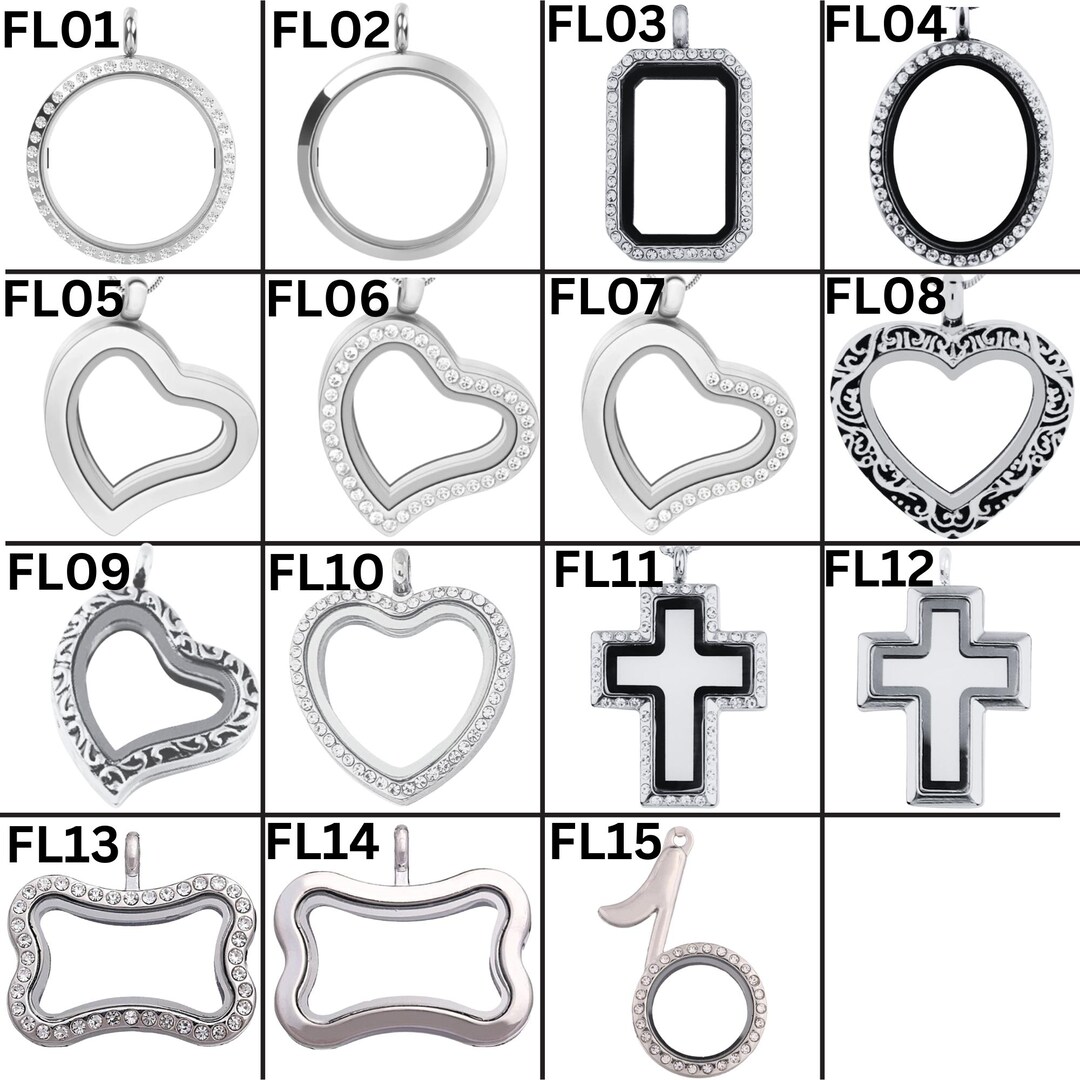 Twist Open Flip Open Floating Lockets - Sterling Silver Water Wave ...