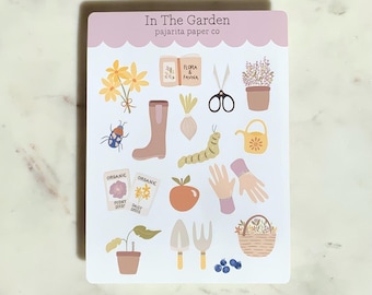 GARDEN GURU Sticker Sheet / Bujo Stickers, Planner Stickers, Aesthetic ...