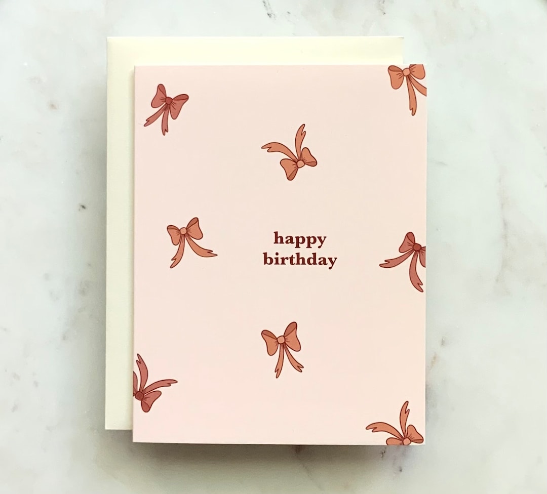 Bow Happy Birthday Greeting Card | Birthday Cards | Special Occasion ...