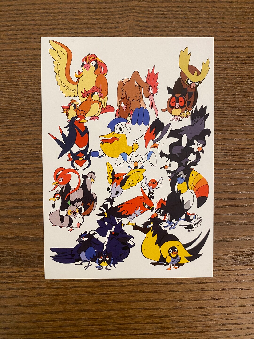 Pokemon Regional Birds Postcard Print - Etsy