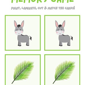 Bible Memory Match Game for Kids: Christian Printable Activity (digital ...