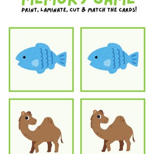 Bible Memory Match Game for Kids: Christian Printable Activity (digital ...