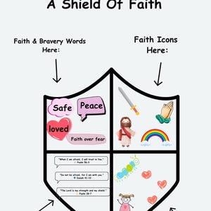 Shield of Faith Craft: Bible Verse Activity for Christian Kids (PDF ...