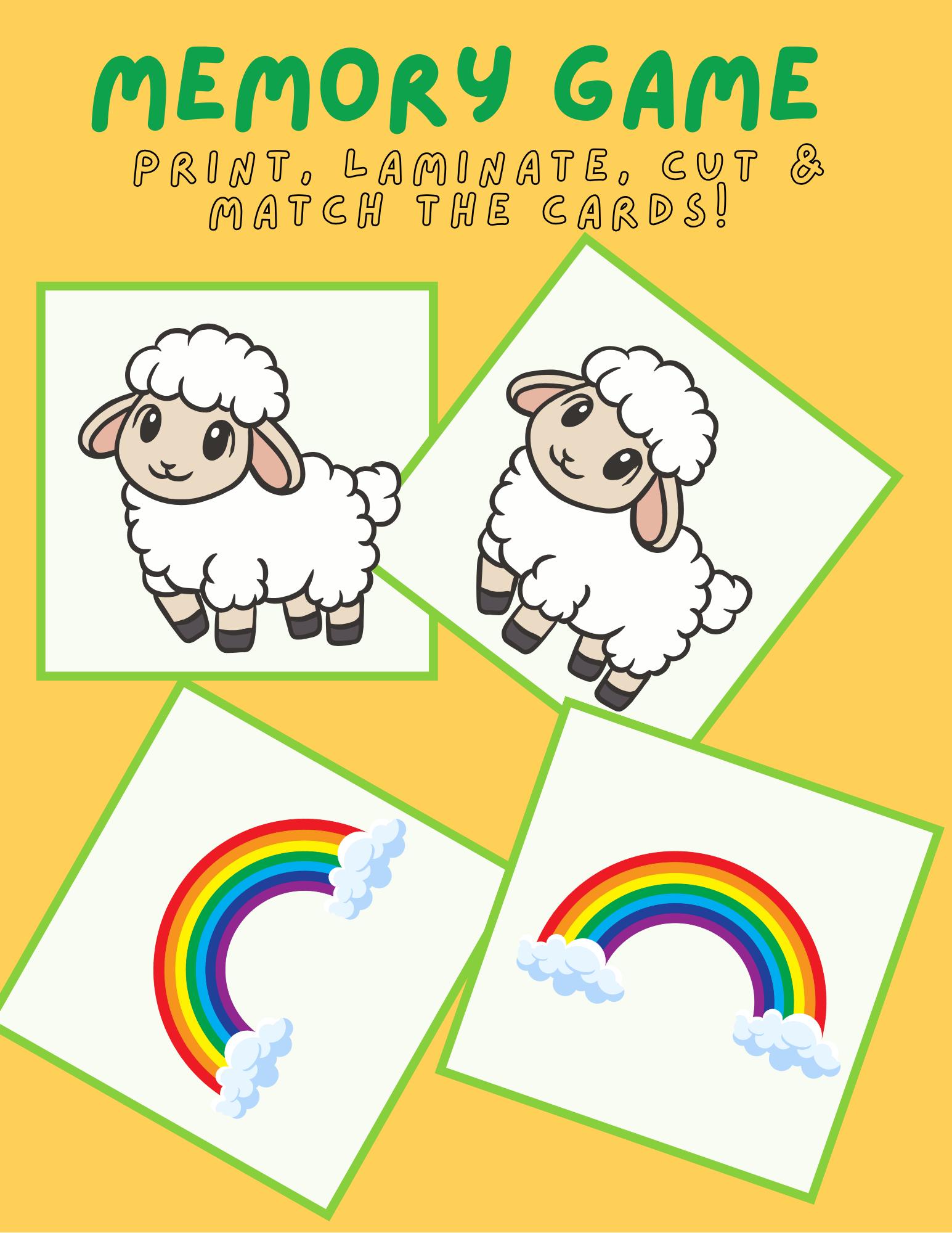 Bible Memory Match Game for Kids: Christian Printable Activity (digital ...