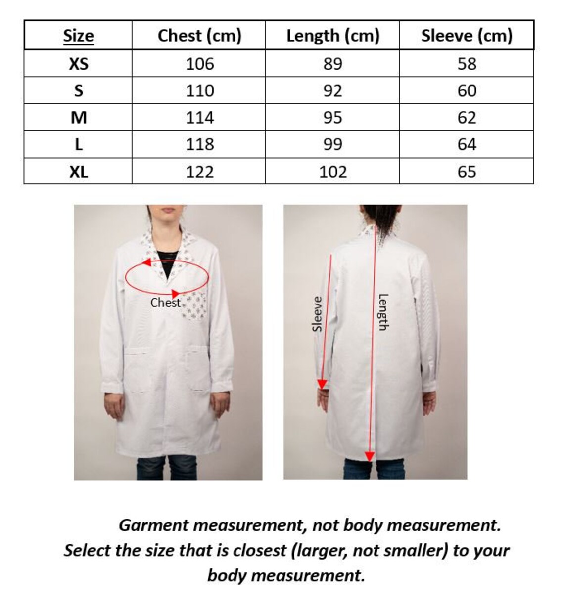 Chemistry Science Lab Coat - Designer White Doctors Coat, Patterned ...