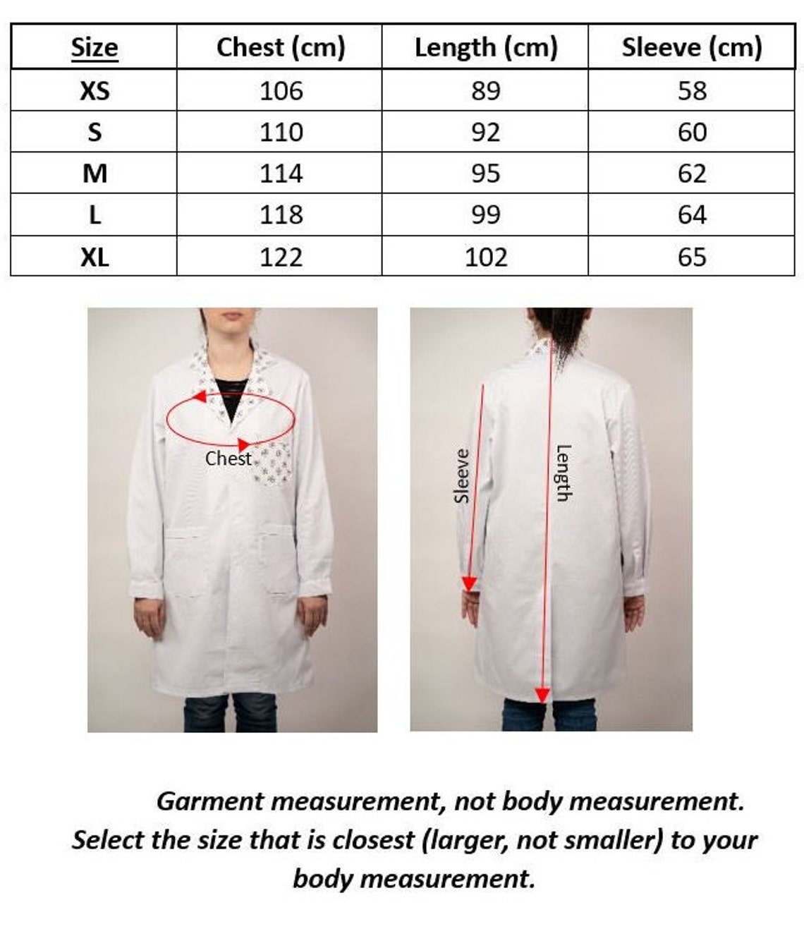 Atom Science Lab Coat - Designer White Doctors Coat, Patterned Collar ...