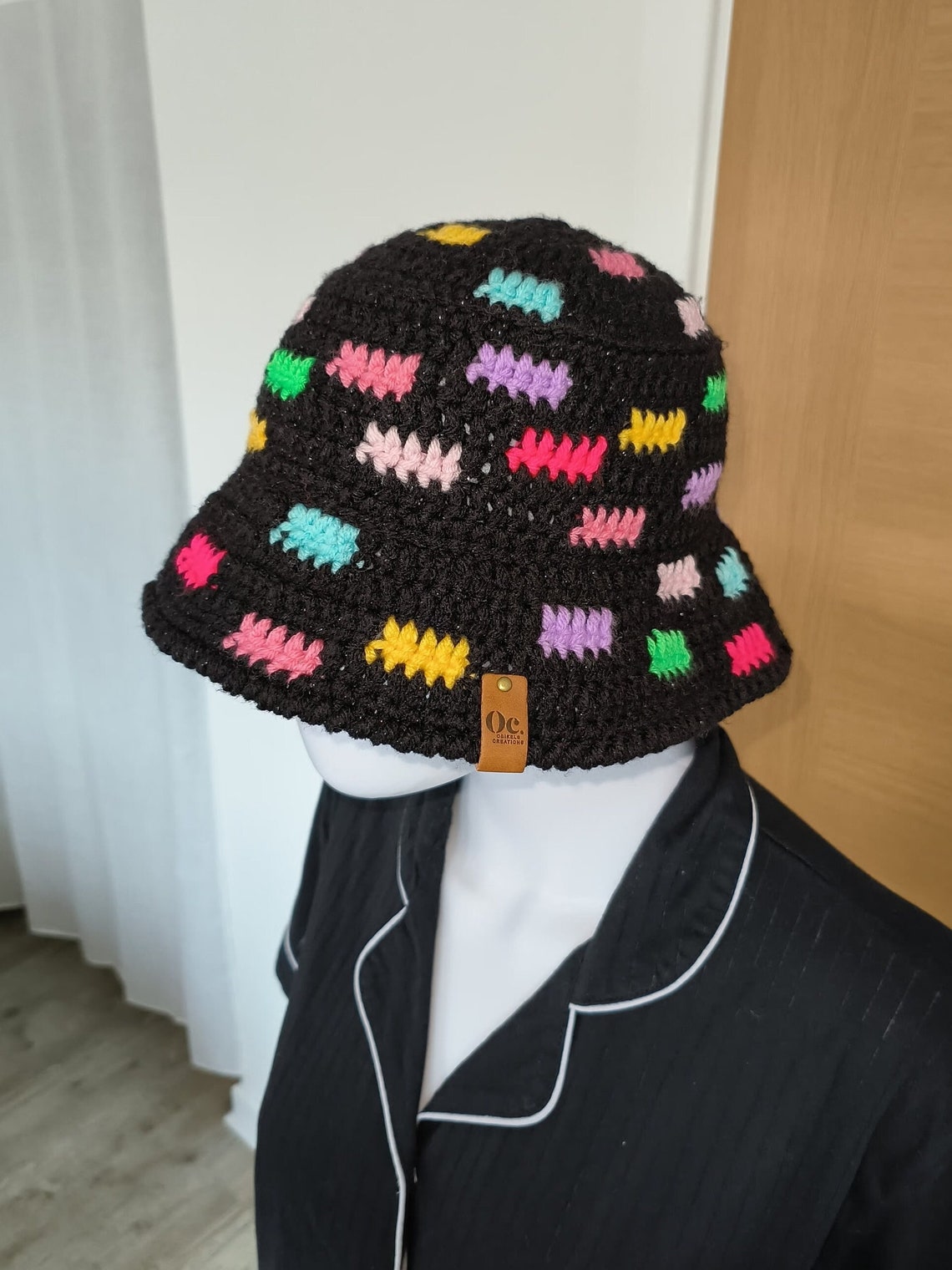 OC Multi-coloured Bucket Hat - Etsy