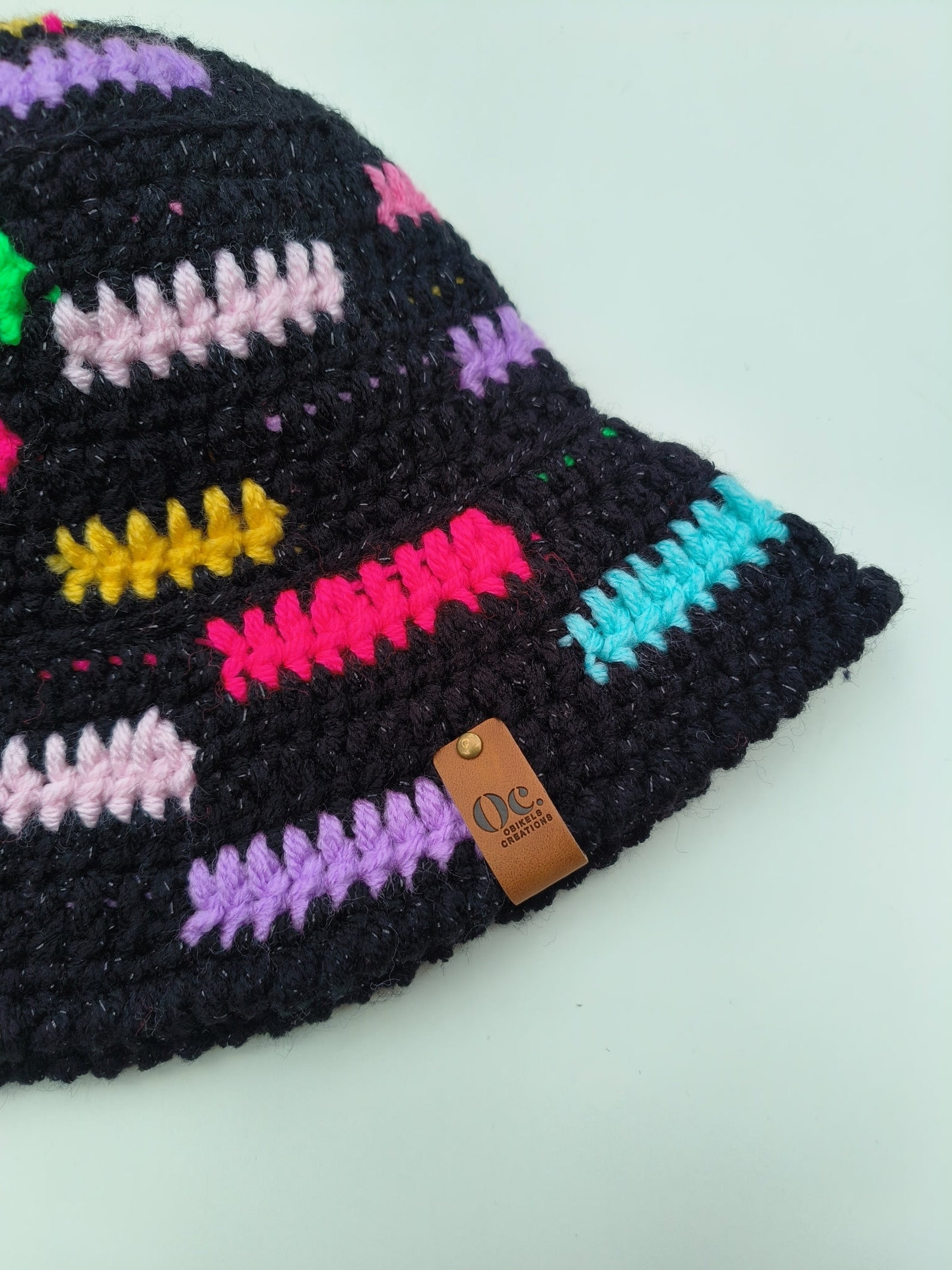 OC Multi-coloured Bucket Hat - Etsy