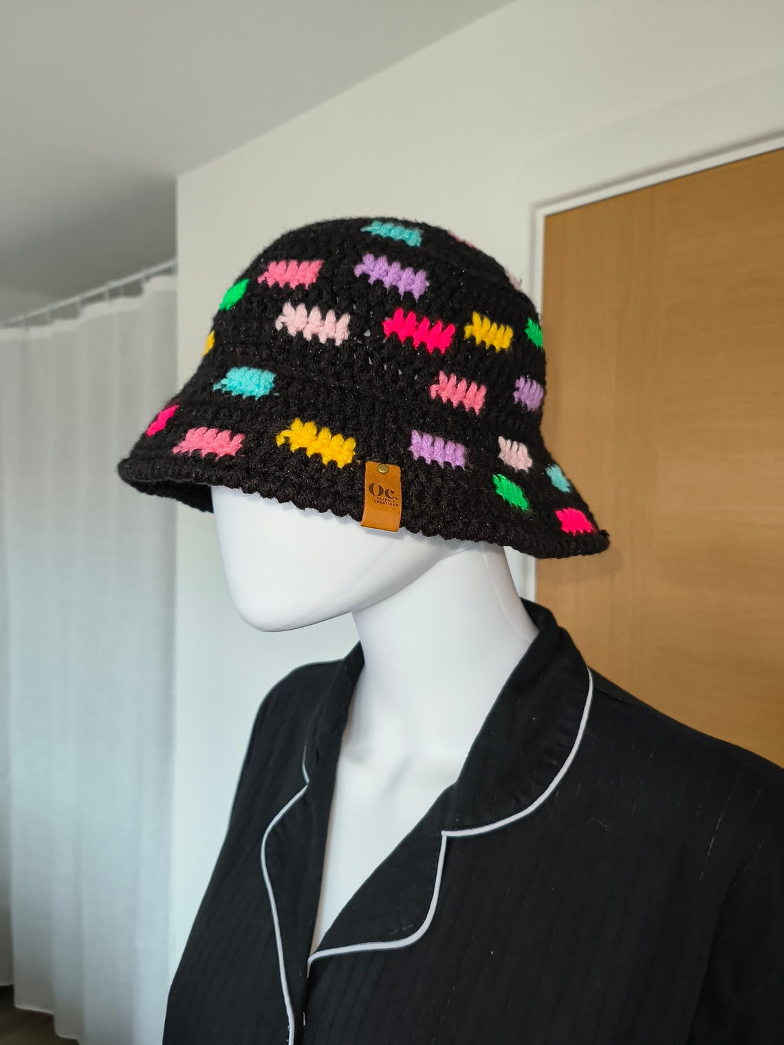 OC Multi-coloured Bucket Hat - Etsy