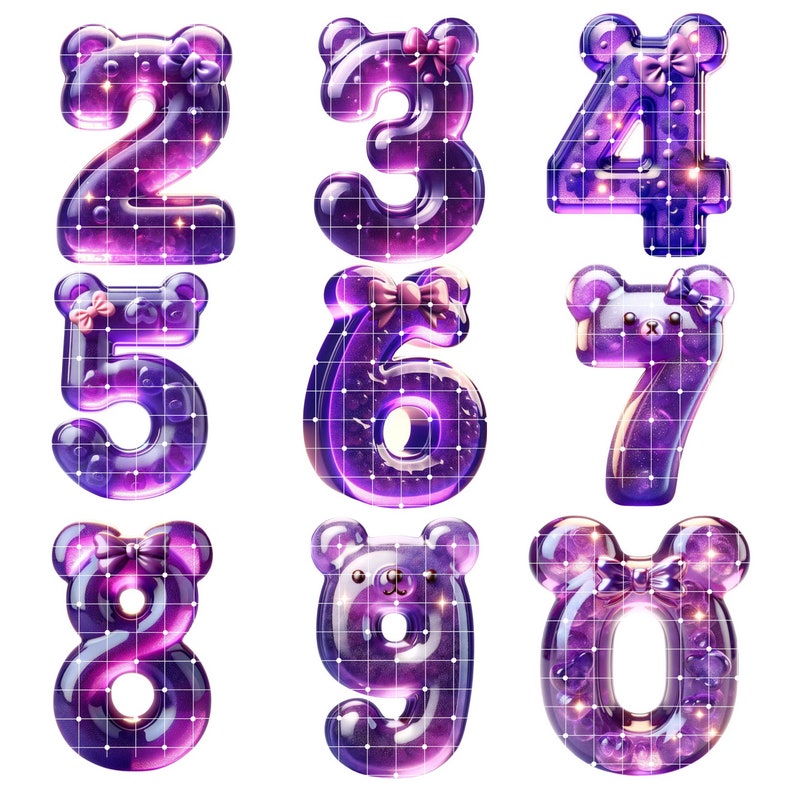 Alphabet & Numbers Digital File Set 36 PNG Digital File Download - Etsy