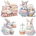 Easter Clipart Set 20 PNG Digital File Download Pastel Color - Etsy