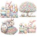 Easter Clipart Set 20 PNG Digital File Download Pastel Color - Etsy
