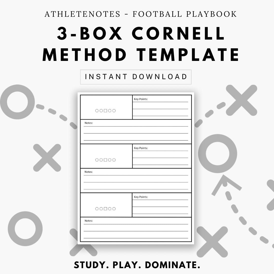 Football Playbook Cornell Method Notes - Football Notebook Field ...