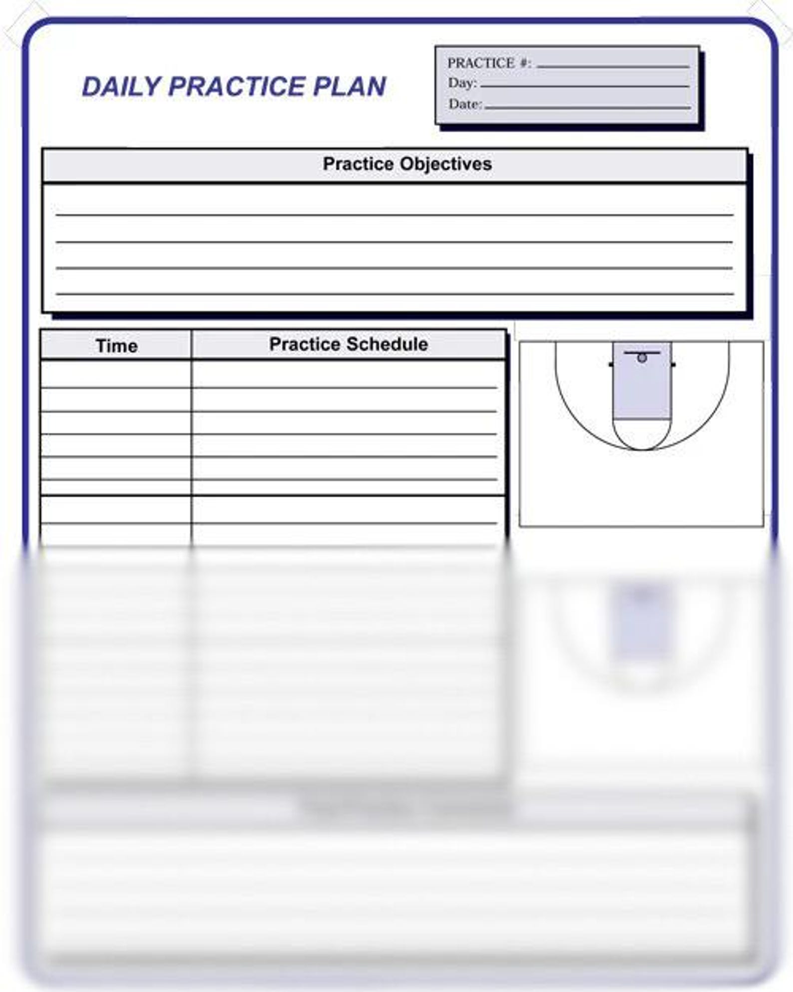 Basketball Coach Practice Template - Coaching Practice Plan ...