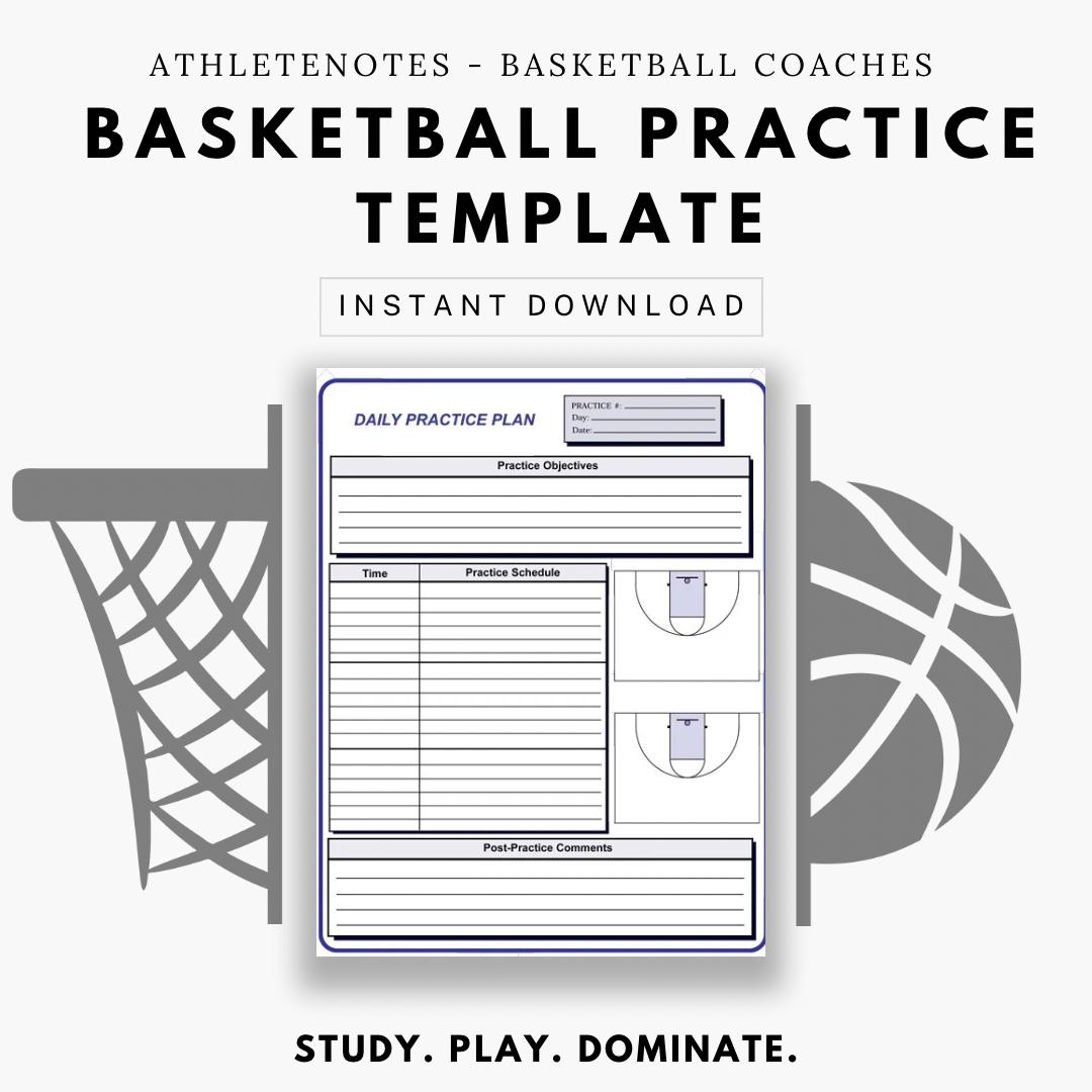 Basketball Coach Practice Template - Coaching Practice Plan ...