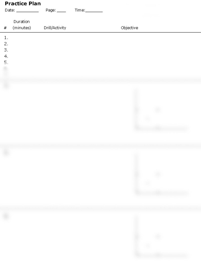 Baseball / Softball Practice Plan Template - Baseball Coach Gameday ...