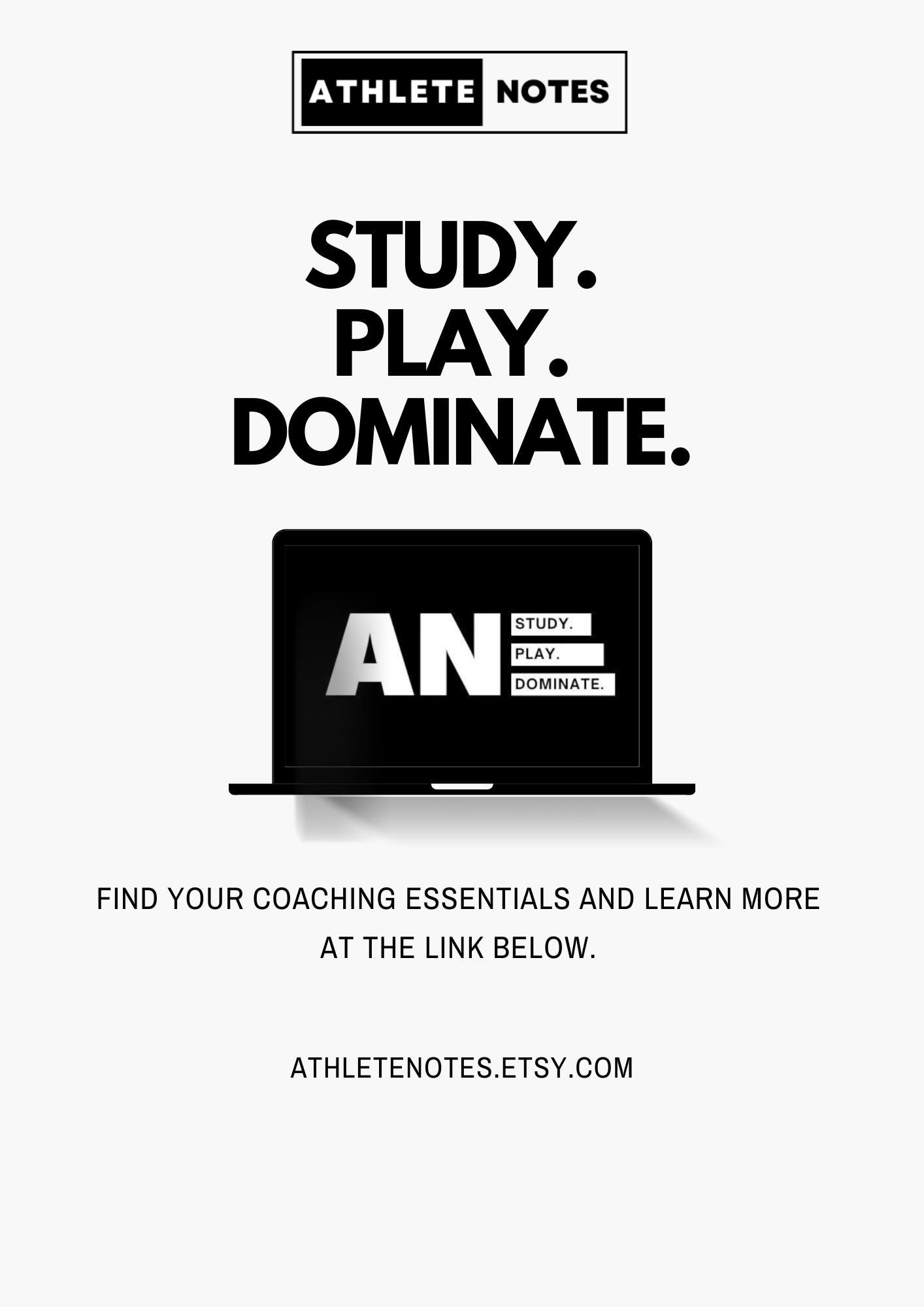 Football Playbook 6-box Vertical Notes - Football Notebook Field ...