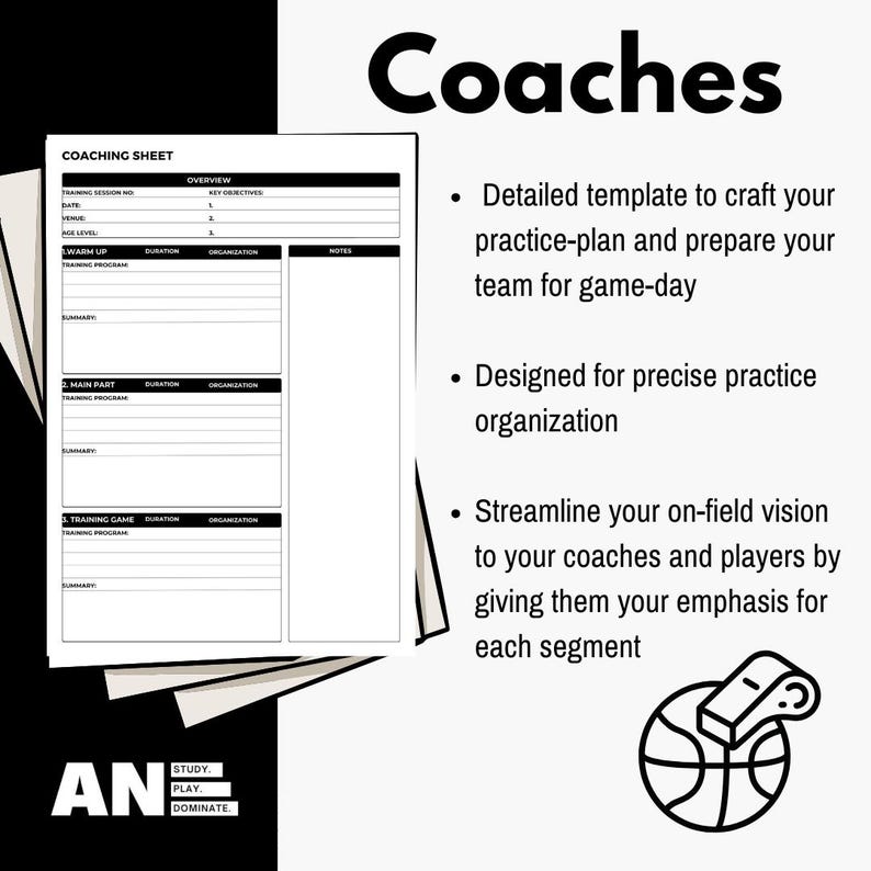 Basketball Coach Practice Template - Coaching Emphasis Practice Plan ...