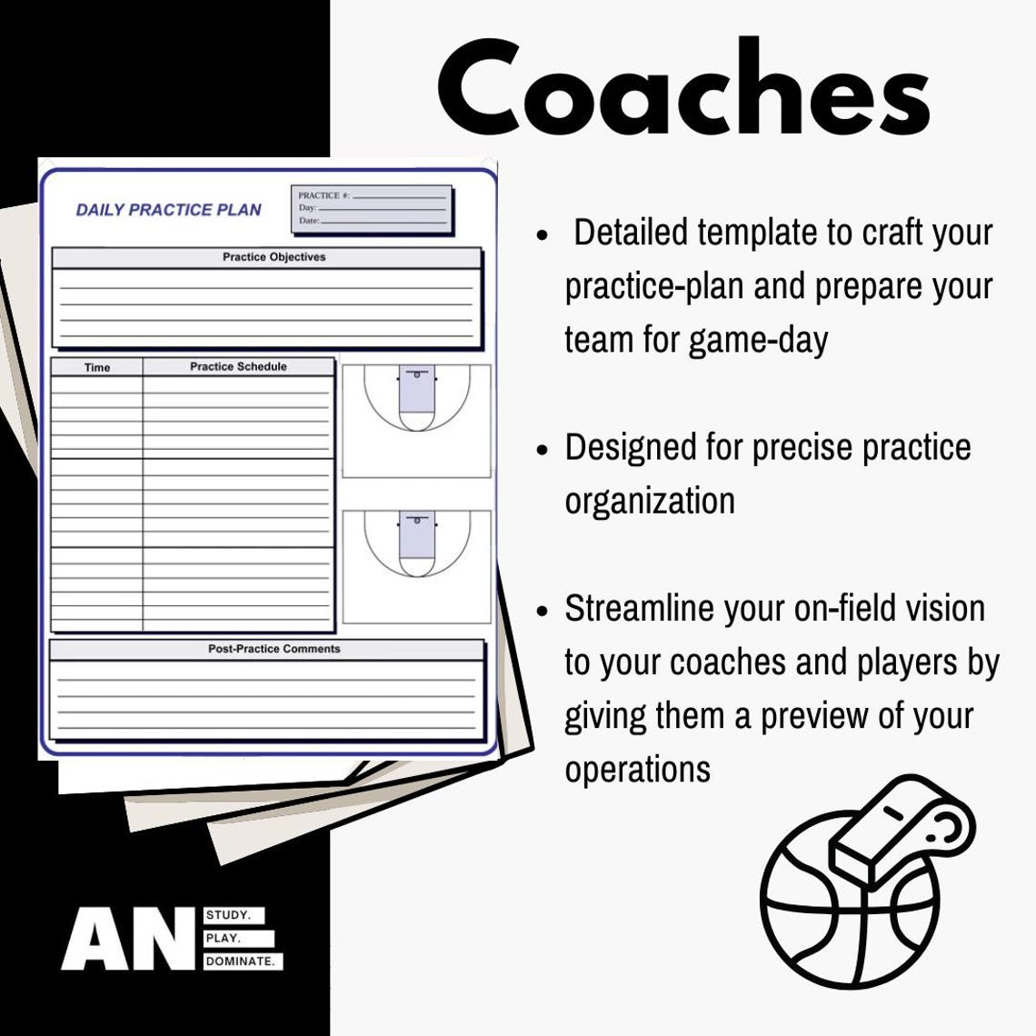 Basketball Coach Practice Template - Coaching Practice Plan ...