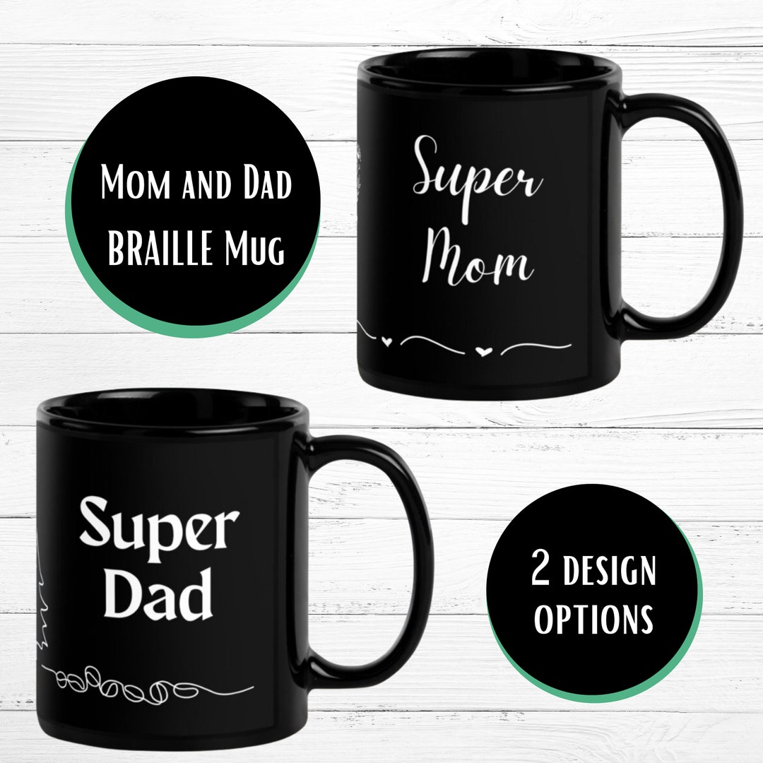 Mom Braille Mug, Low Vision Mother, Braille Gift for Mom, Braille Mug ...