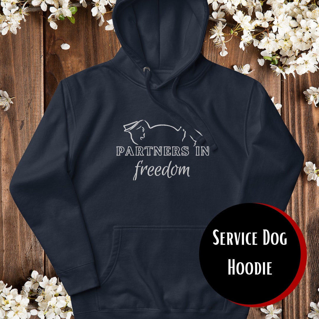 Service Dog Embroidered Sweatshirt, Guide Dog Sweatshirt, Dog ...