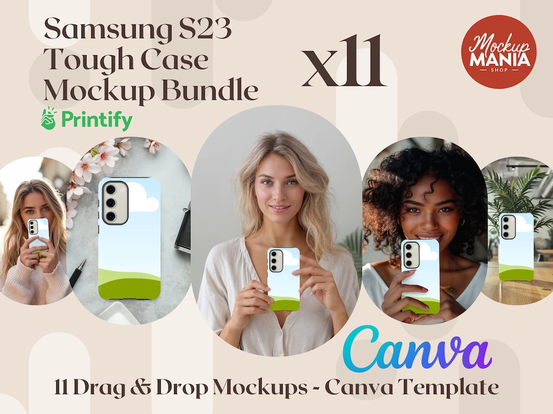 Samsung Galaxy S23 Case Mockup Samsung Case Mockup Tough Case Mockup ...