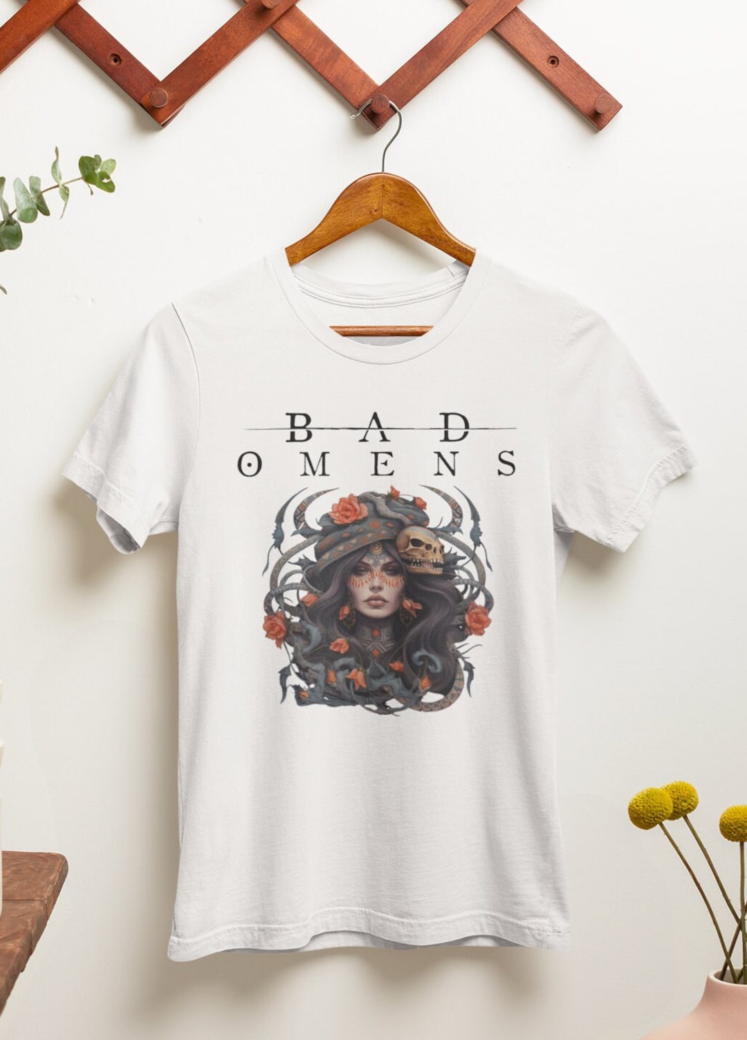 Bad Omens T-shirt Metal Music Shirt Just Pretend Like A Villian Bad Omens Merch Unisex Cotton ...