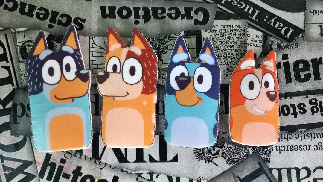 Bluey Layered Finger Puppet Pattern SVG PDF PNG - Etsy Australia