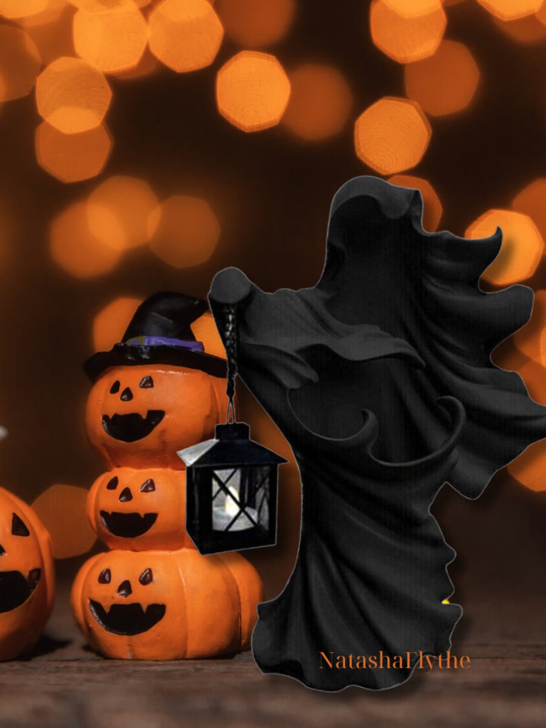 Ghost Lamp Realistic Holiday Decor Ghost Light Resin - Etsy