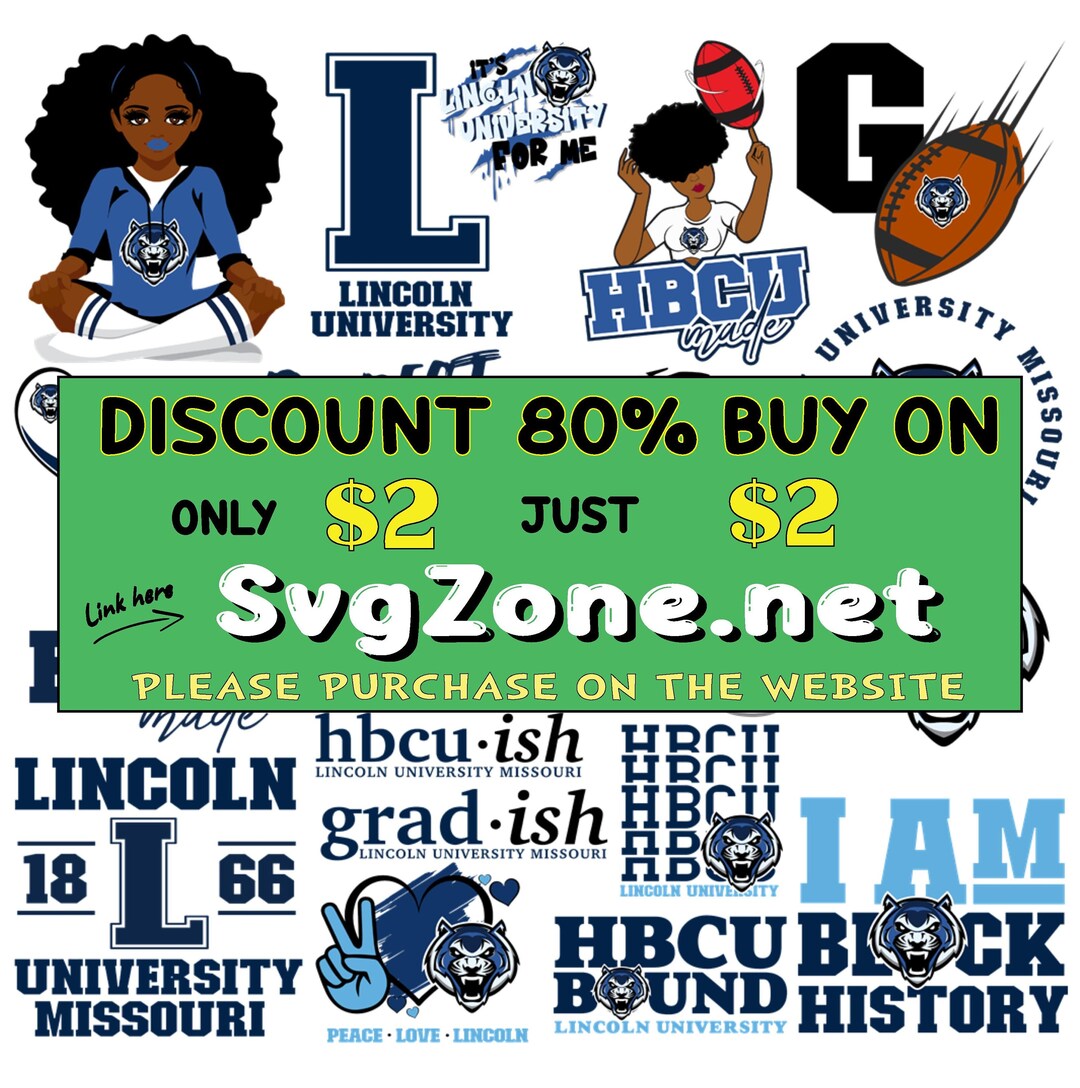 Hbcu Svg Collection, Lincoln University of Missouri, Football, Mega ...