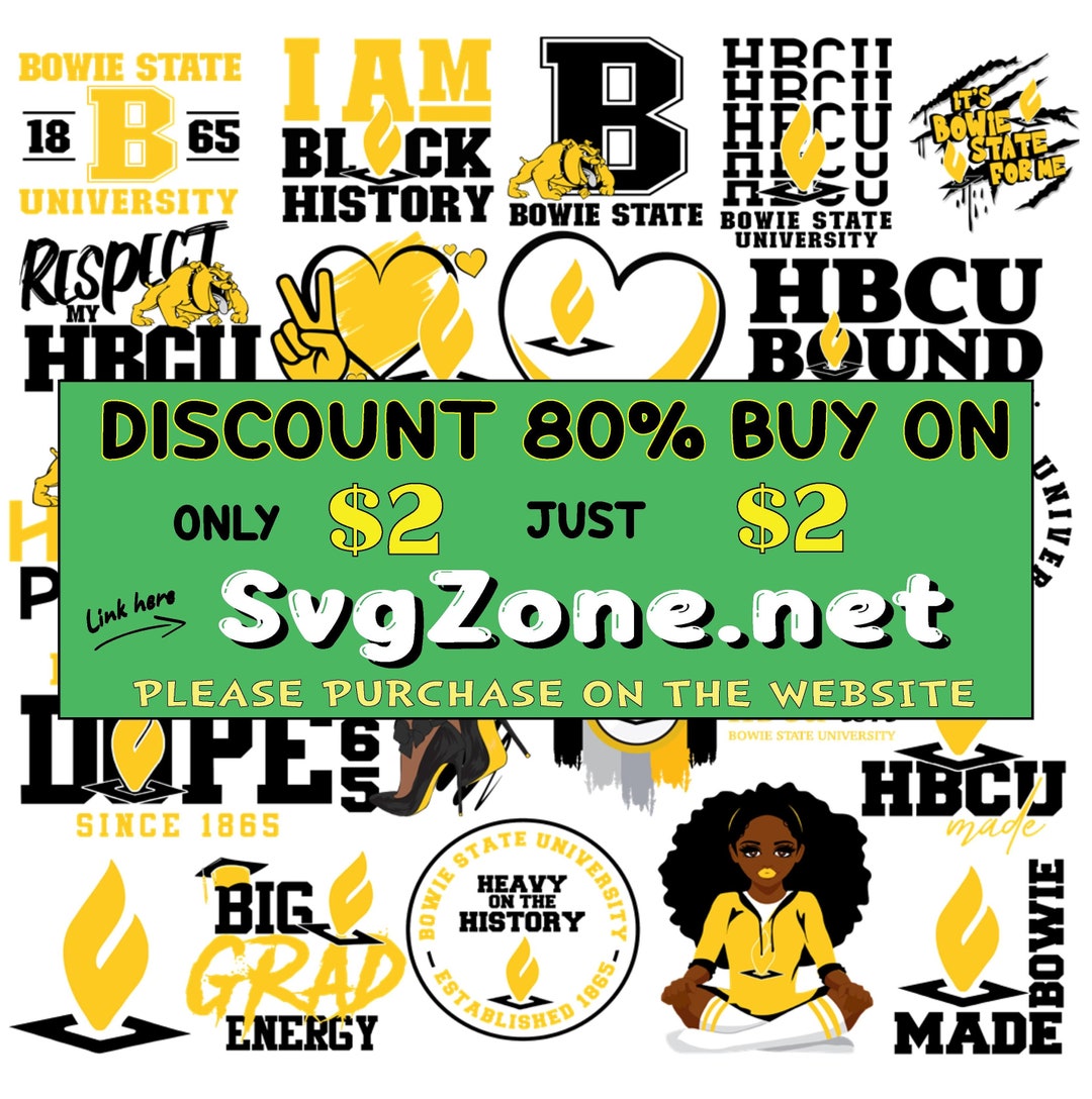 Bowie State University Svg Bundle Perfect for Hbcu Supporters - Etsy