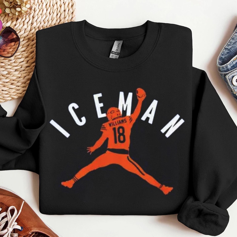 Chicago Jumpman Caleb "iceman" Williams Sweatshirt, Caleb Williams Ice ...