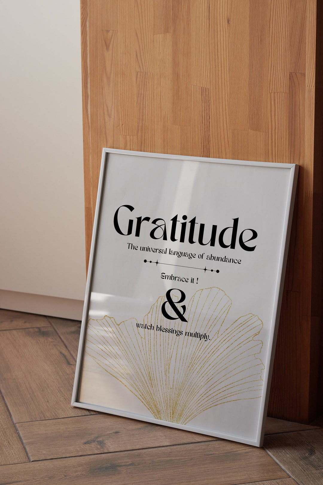 Gratitude Poster Thanksgiving Printable Wall Art for Bedroom or Living ...