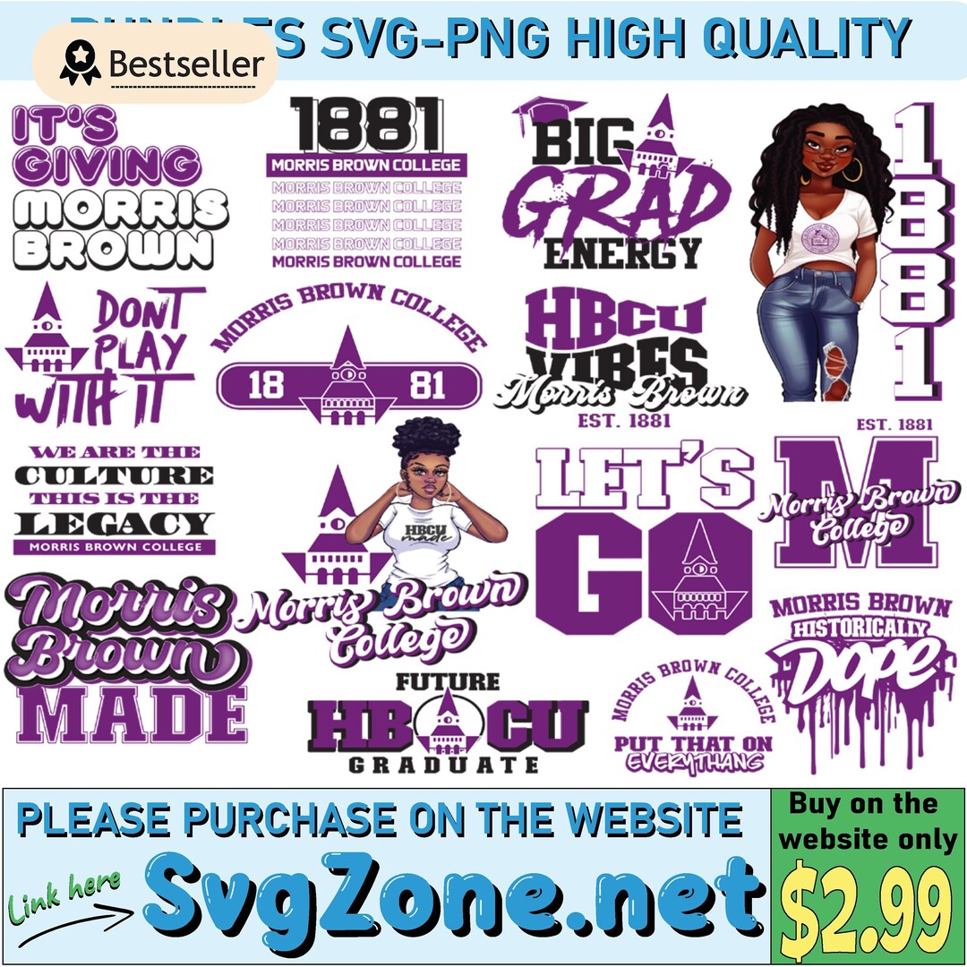 Hbcu Pride With Morris Brown College Svg New Hbcu Collection 2023 - Etsy
