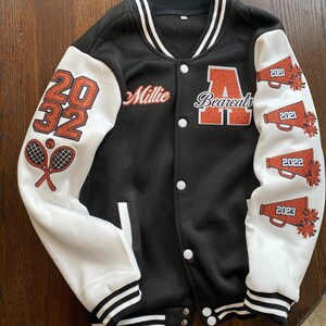 Custom Kids Varsity Jacket, Youth Letterman Jacket, Kid Custom Cheer ...