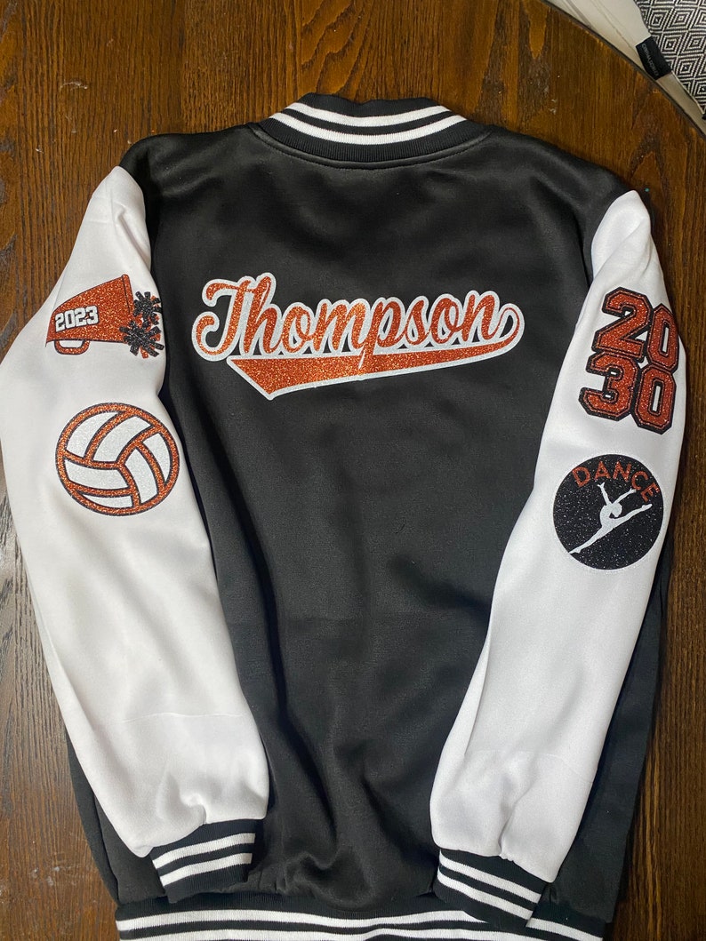 Custom Kids Varsity Jacket, Youth Letterman Jacket, Kid Custom Cheer ...