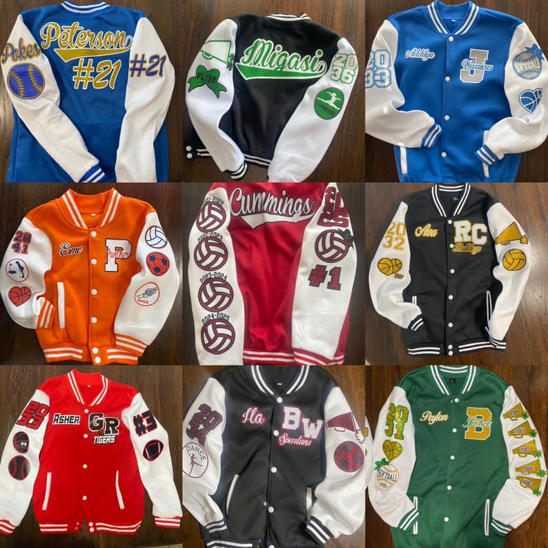 Custom Kids Varsity Jacket, Youth Letterman Jacket, Kid Custom Sports ...